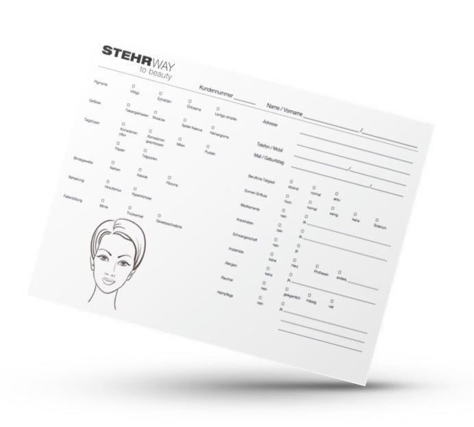 RS DermoConcept - Anamnese Karte A5 (10 Stk.) – ROLF STEHR GmbH